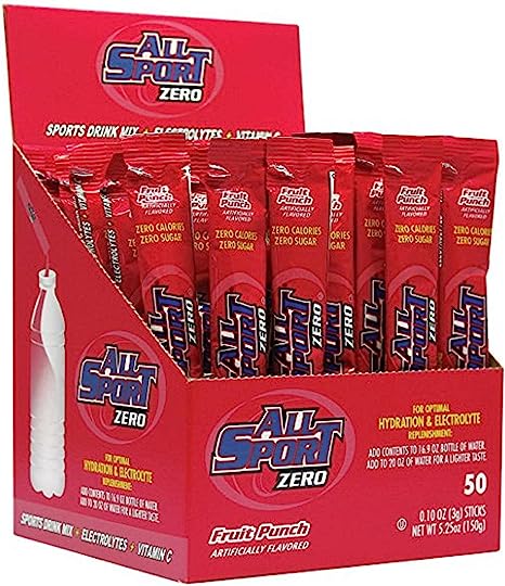 All Sport Zero Sugar Free Powder Drink Mix, Single Serve Sticks, 500ct ...